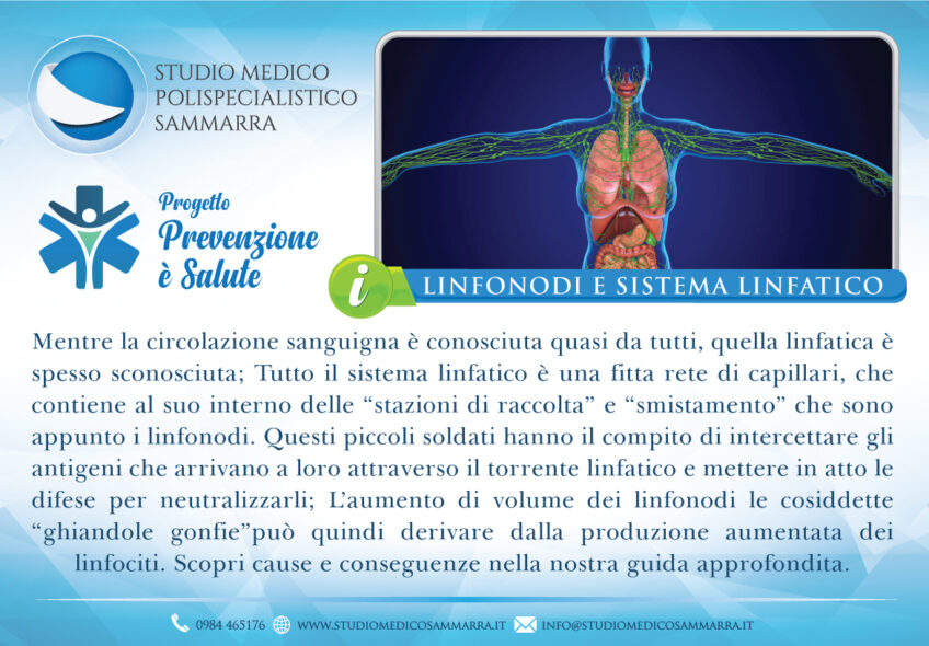 Linfonodi e sistema linfatico: aumenti di volume e malattie – Studio ...